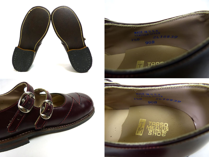 キッズ用 1960s USA製 tarso medius shoes レザーシューズ 1 1/2B(20-20.5cm相当)(デッドストック ...