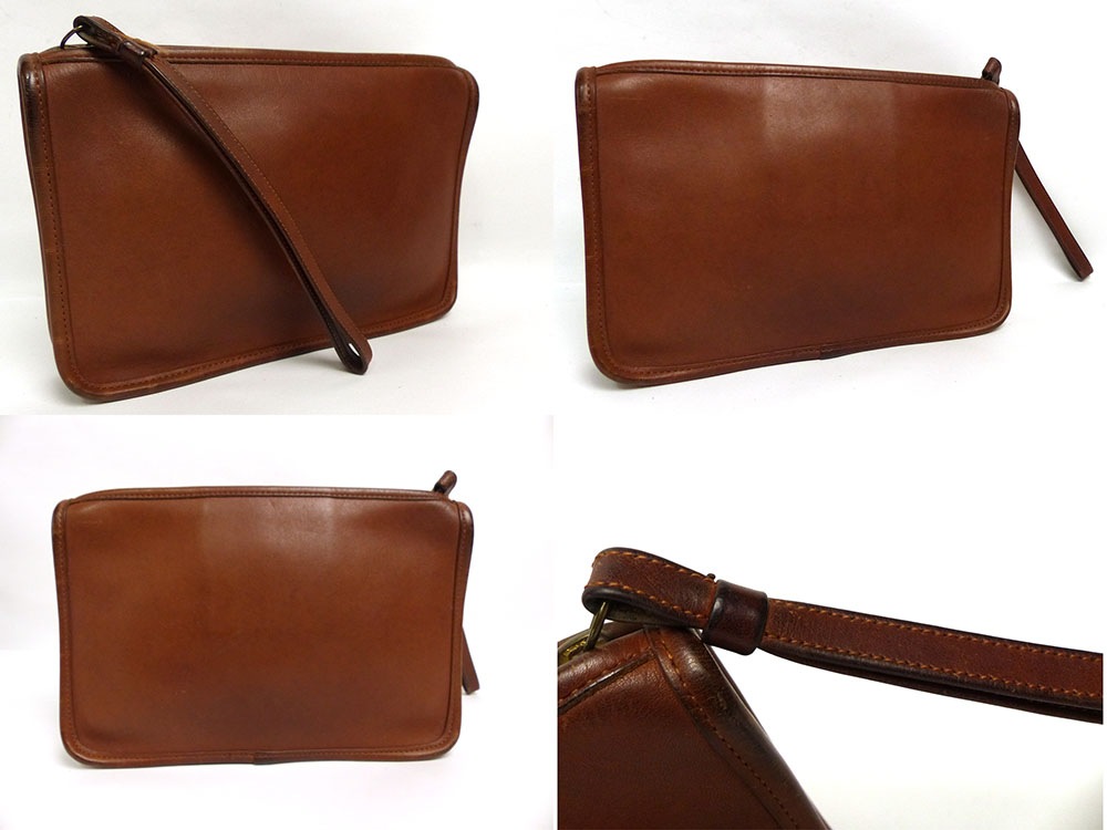 USA製 OLD COACH オールドコーチ 9972 本革 グローブレザー クラッチバッグ / セカンドバッグ 【中古】｜レザーバッグ ...