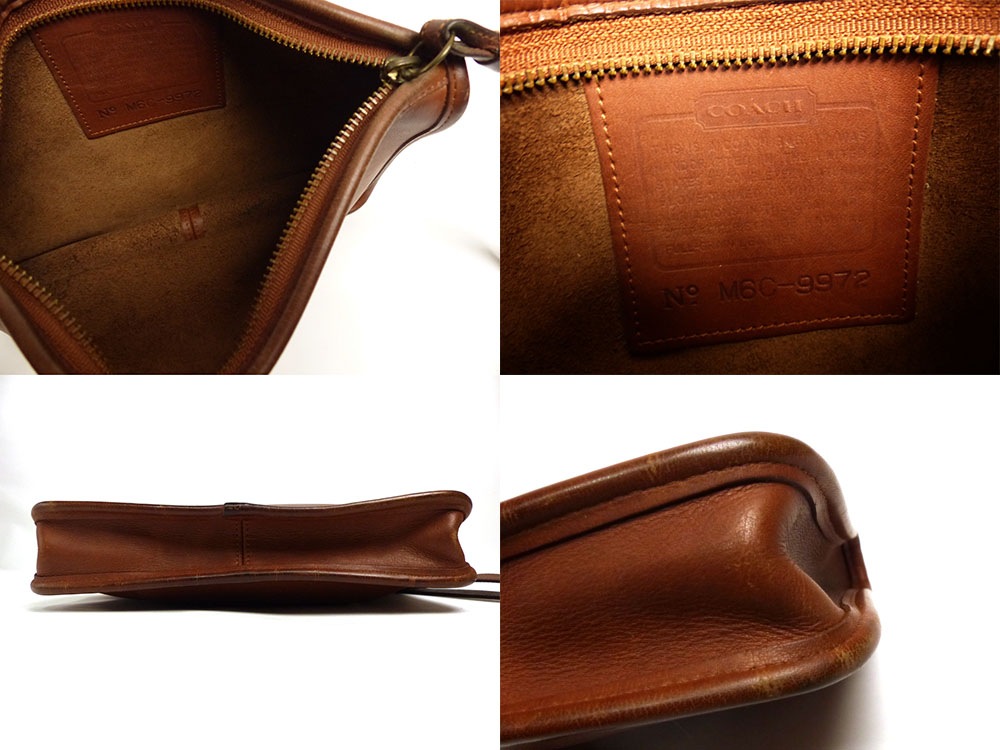 USA製 OLD COACH オールドコーチ 9972 本革 グローブレザー クラッチバッグ / セカンドバッグ 【中古】｜レザーバッグ ...