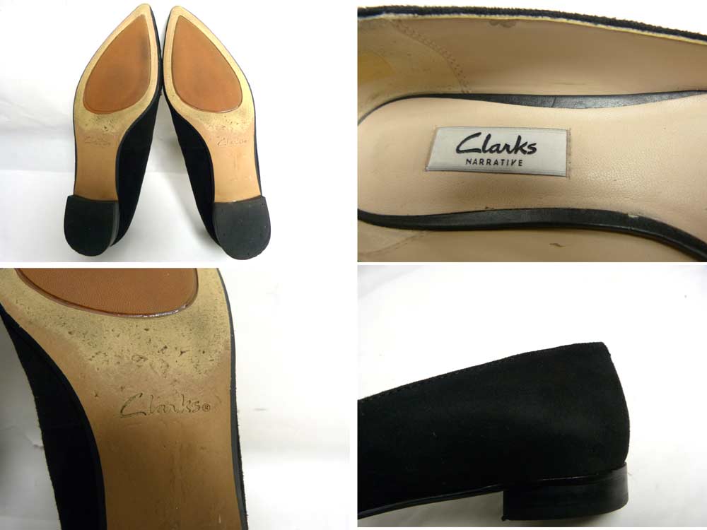 クラークス Clarks GAME OVAL ハラコ×スエード パンプス UK4(23cm相当)(レデイーズ)(日本未発売モデル)(箱付き)【中古】｜レディースシューズ,ローファー/デッキ ...