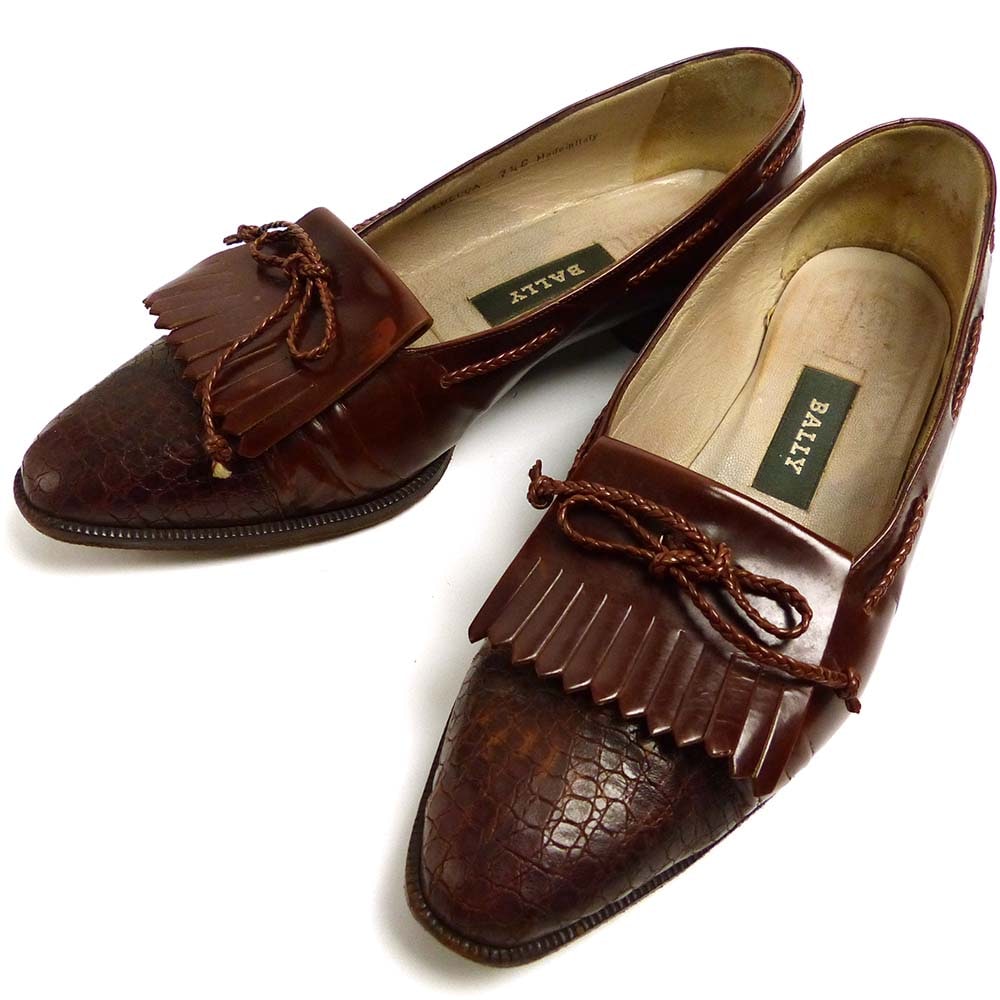 イタリア製 BALLY / バリー キルトローファー / パンプス 7 1/2C(24-24.5cm相当)(レディース)【中古】｜ローファー ...