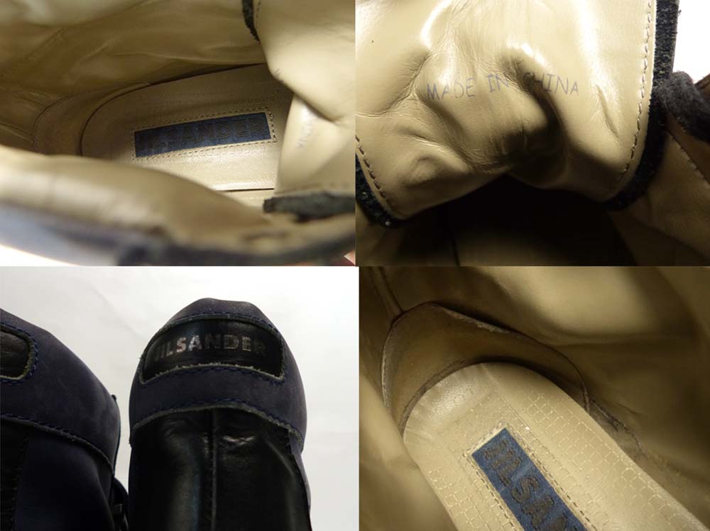 JIL SANDER / ジルサンダー コンビレザー ハイカットスニーカー (23.5-24cm相当)(レディース)【中古】｜スニーカー｜ブランド中古革靴、ビンテージ雑貨の通販なら ...