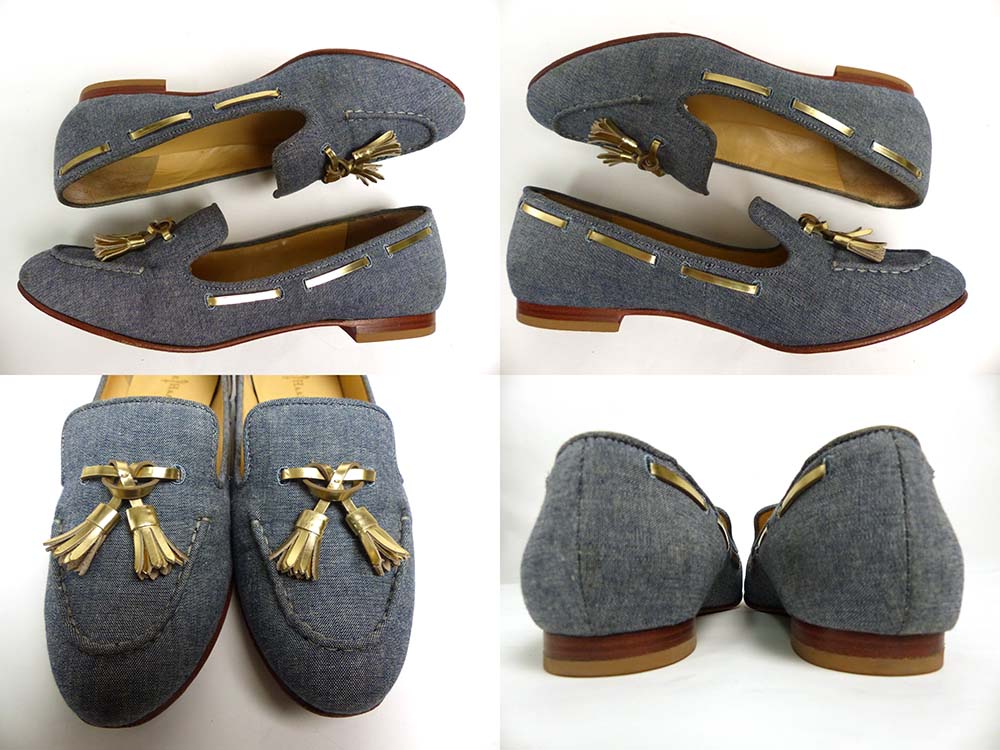 COLEHAAN / コールハーン キャンバス タッセルローファー 6 1/2B (23.5cm相当)(レディース)【中古】｜ローファー ...