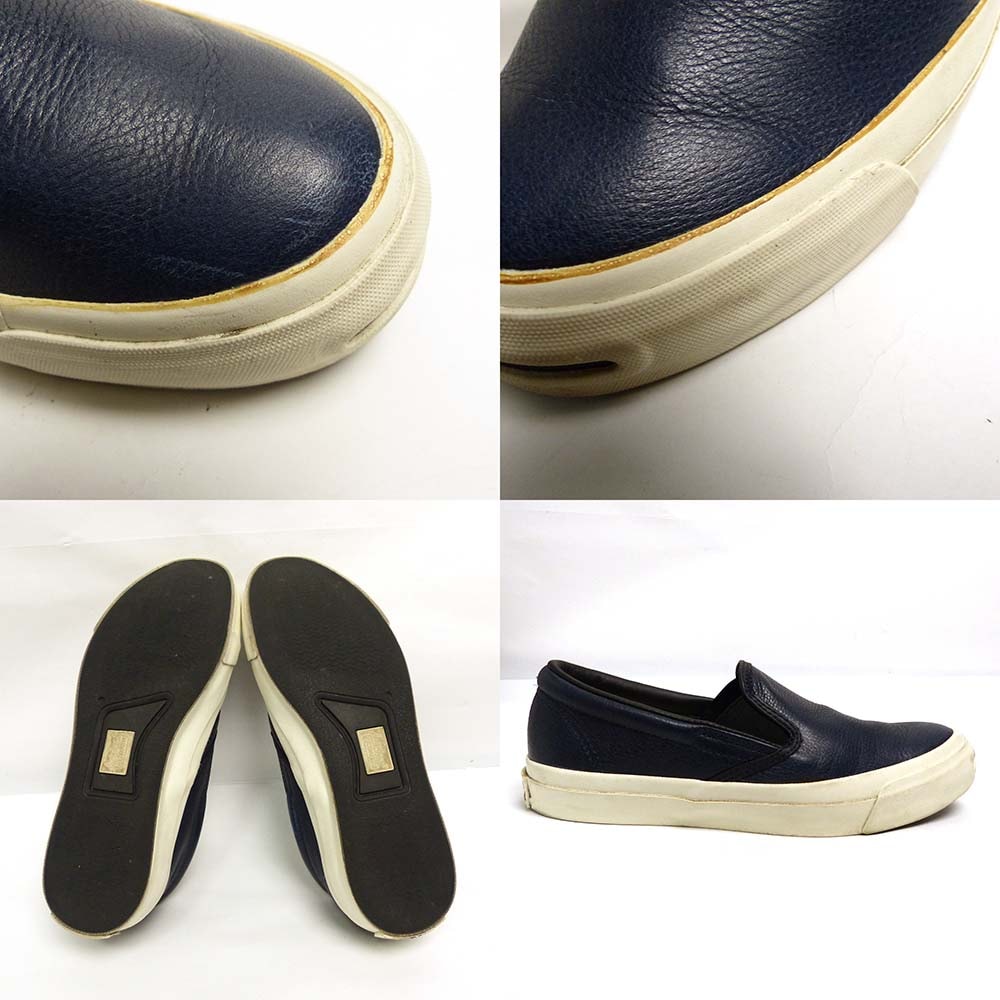 CONVERSE / コンバース ジャックパーセル BIOTOP別注 レザー スリップオン スニーカー US5.5(24.5cm相当)(レディース)【中古】｜スニーカー｜ブランド中古革靴 ...