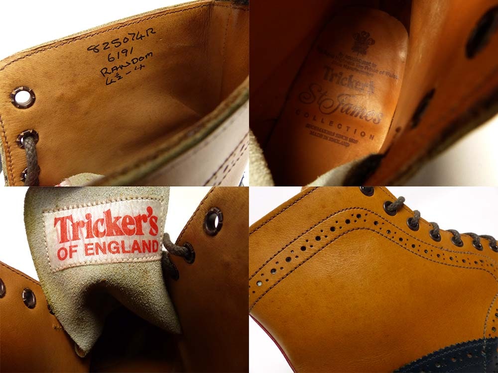 英国製 Tricker’s /トリッカーズ Saint James Collection カントリーブーツ UK41/2(23.5cm相当 ...