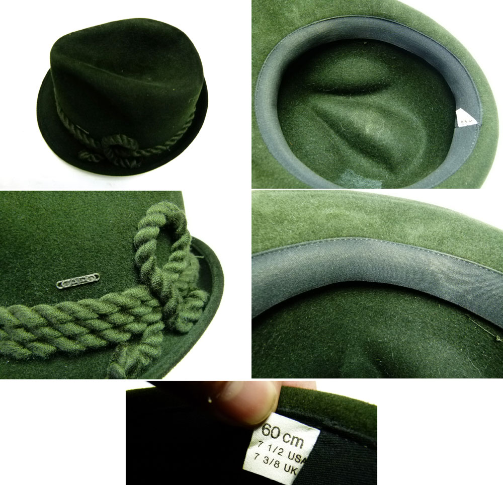 カポ CAPO HAT チロリアンハット 60cm( メンズ )【中古】｜帽子｜ブランド中古革靴、ビンテージ雑貨の通販ならAwesome(アウソム)