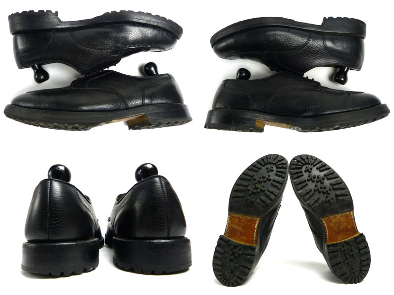 【希少】アレンエドモンズ Allen Edmonds Canton シボ革 Uチップシューズ 9D(27cm相当)(黒/ブラック)(メンズ ...