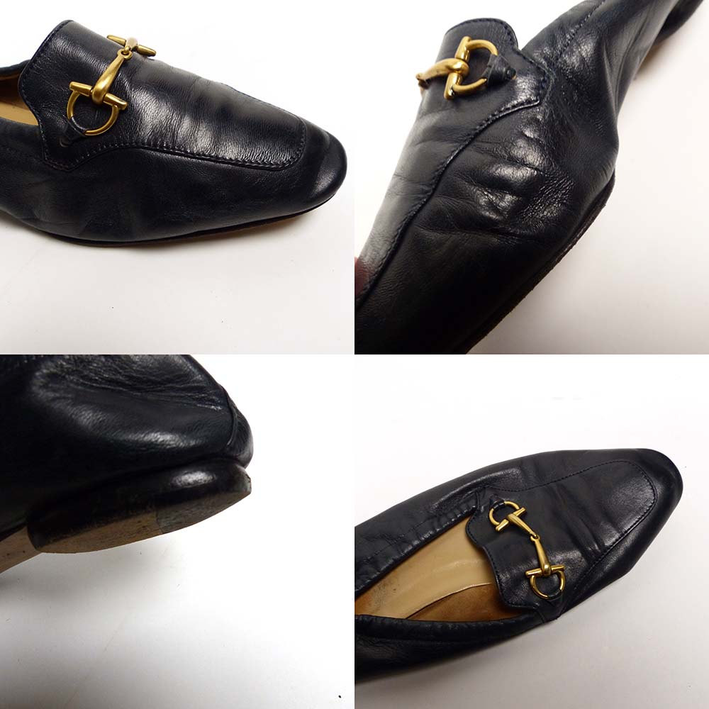 GUCCI / グッチ フラットパンプス / ビットローファー 37 1/2C(24.5cm相当)(箱付き・レディース)【中古】｜ローファー ...