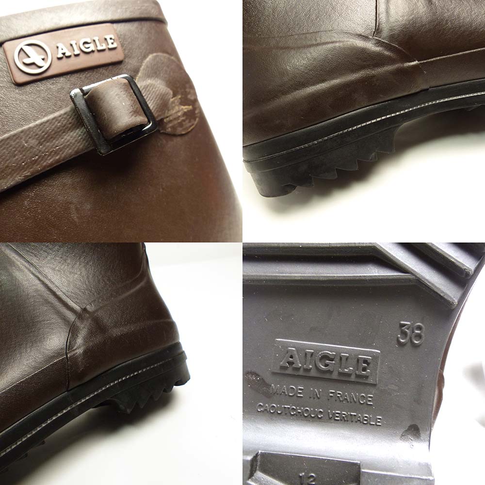 フランス製 エーグル / AIGLE レインブーツ / ラバーブーツ 38(24cm相当)(レディース)【中古】｜ブーツ｜ブランド中古革靴、ビンテージ雑貨の通販ならAwesome(アウソム)