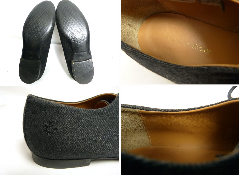 PATRICK COX パトリックコックス ヘリンボーン スニーカー 40(25cm相当)( メンズ)(シューバッグ付き)【中古】｜スニーカー｜ブランド中古革靴、ビンテージ雑貨の通販なら ...