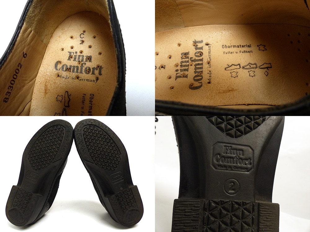 ドイツ製 Finn Comfort フィンコンフォート コンビレザー ウイングチップシューズ 2C(22cm相当)(レディース)【中古 ...