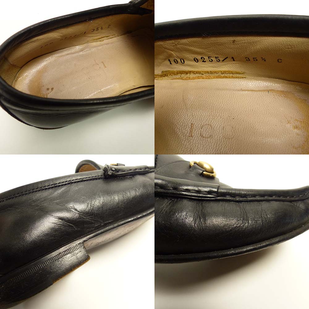 イタリア製 GUCCI /グッチ 100 0255/1 ホースビットローファー 35 1/2C(22-22.5cm相当)(レディース)【中古】｜ローファー｜ブランド中古革靴、ビンテージ雑貨の ...