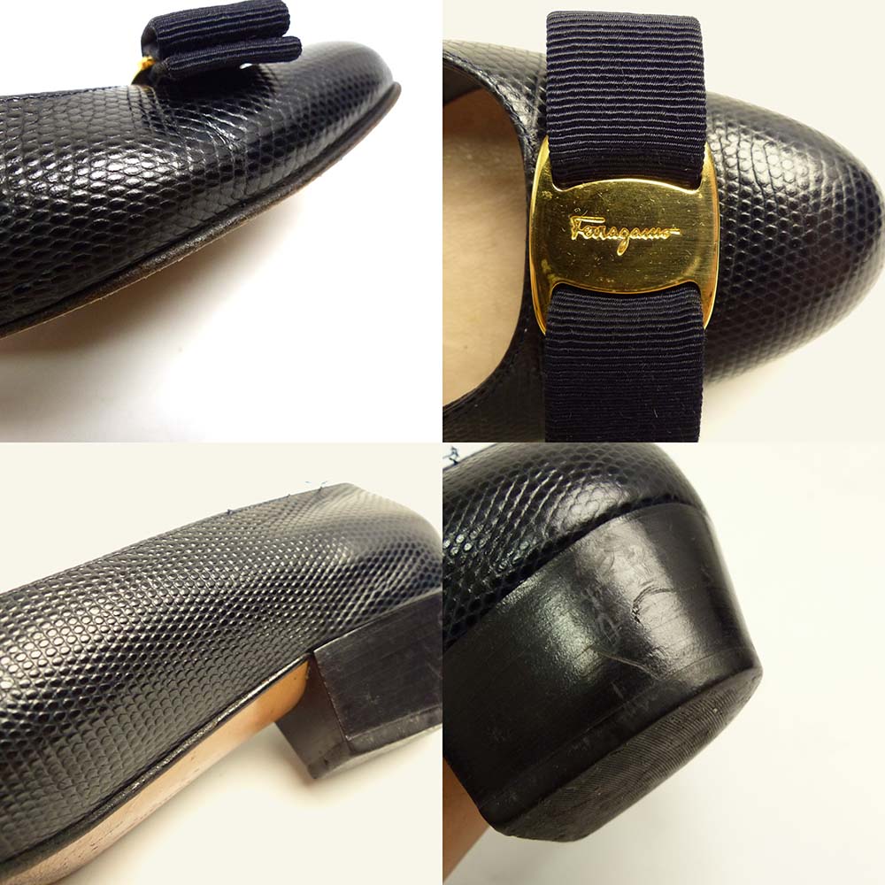 イタリア製 サルヴァトーレ フェラガモ / Salvatore Ferragamo ヴァラリボンレザーパンプス 4 1/2C(22cm相当 ...