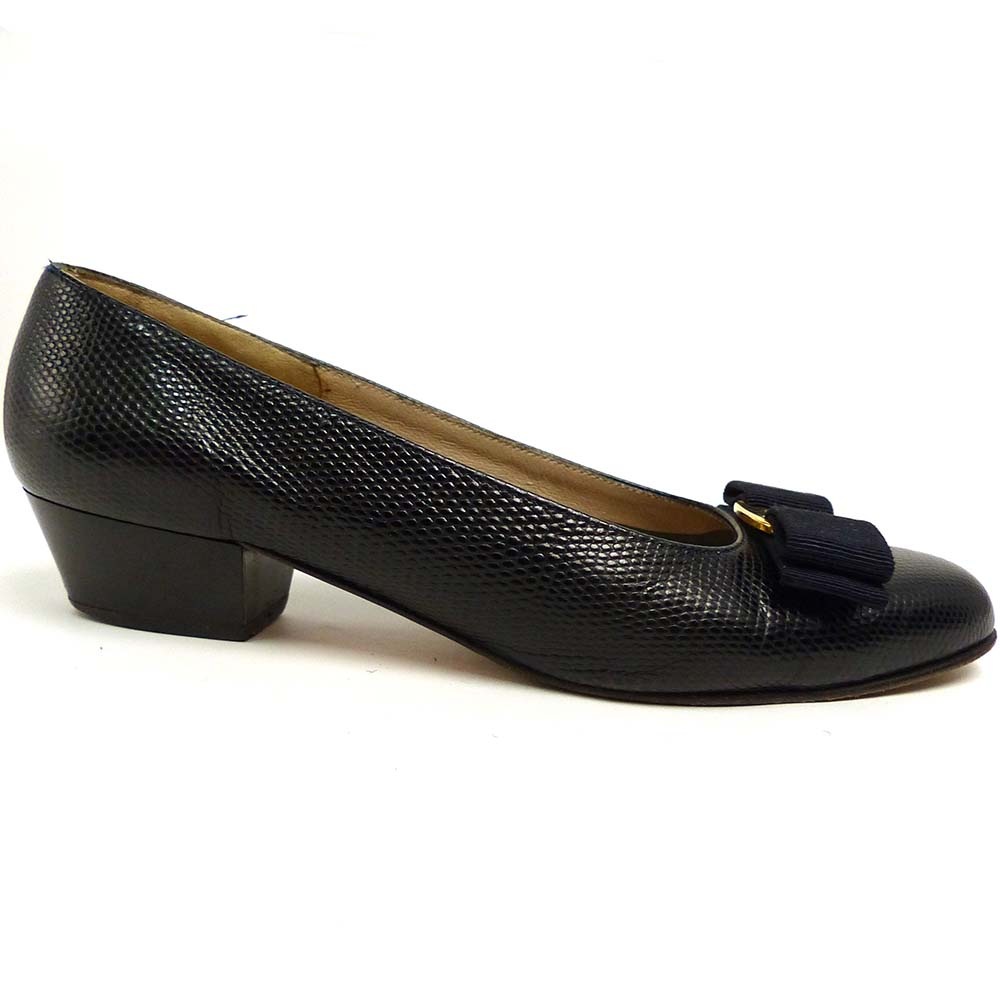 イタリア製 サルヴァトーレ フェラガモ / Salvatore Ferragamo ヴァラリボンレザーパンプス 4 1/2C(22cm相当 ...