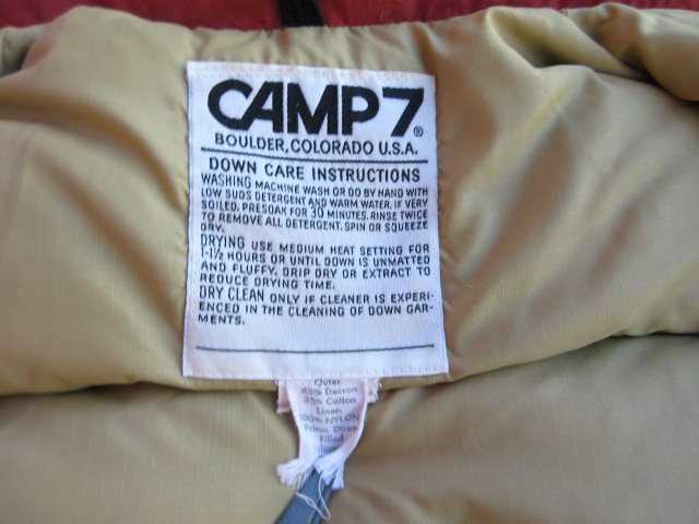 USED 70年代 キャンプセブン CAMP7 ダウンベスト ラスト jkw513 | [アウトドアブランド] | BackStreet ONLINE