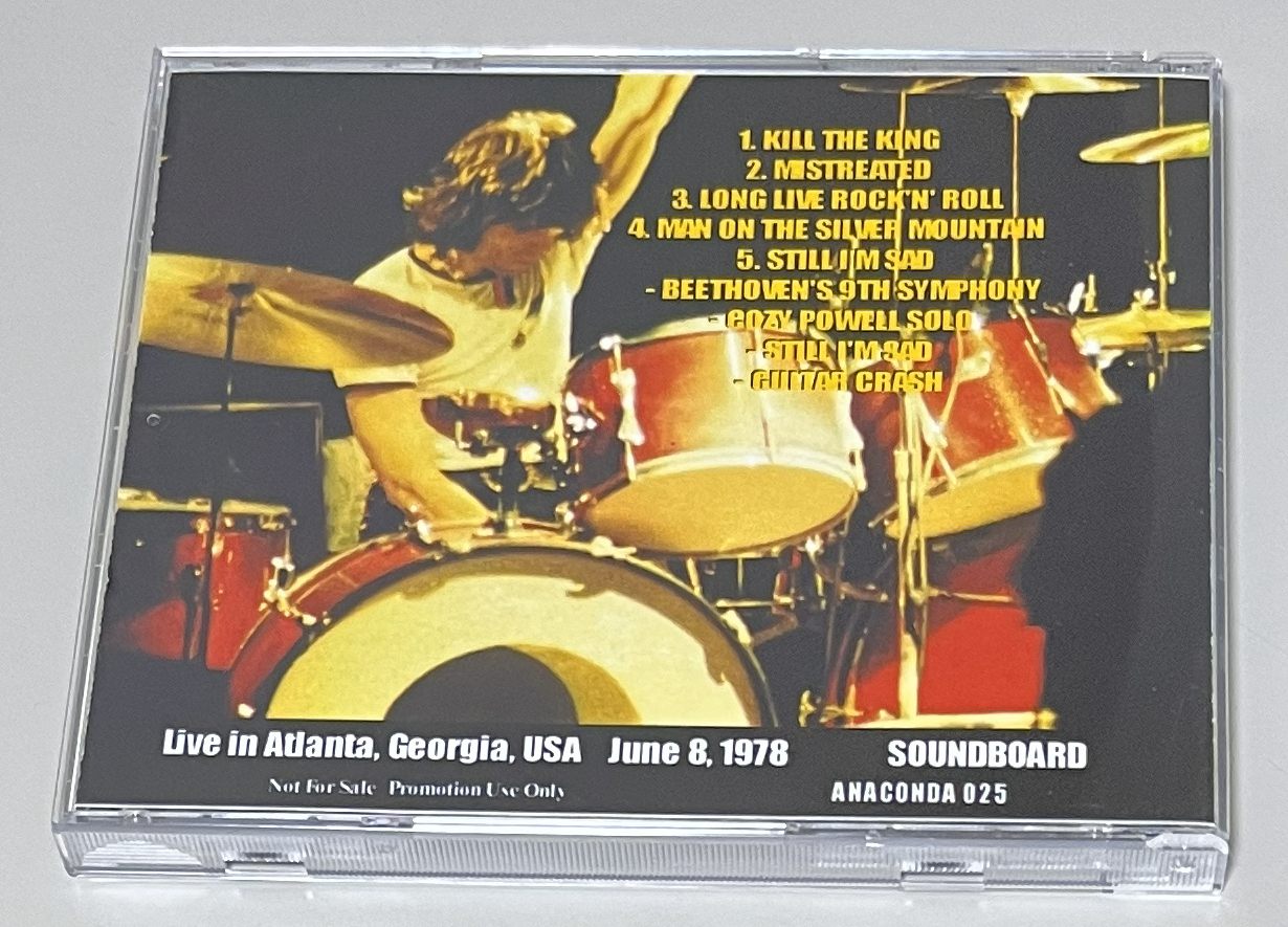 RITCHIE BLACKMORE'S RAINBOW / KILL THE KING (1CD-R) ANACONDA 025 | 直近1 ...