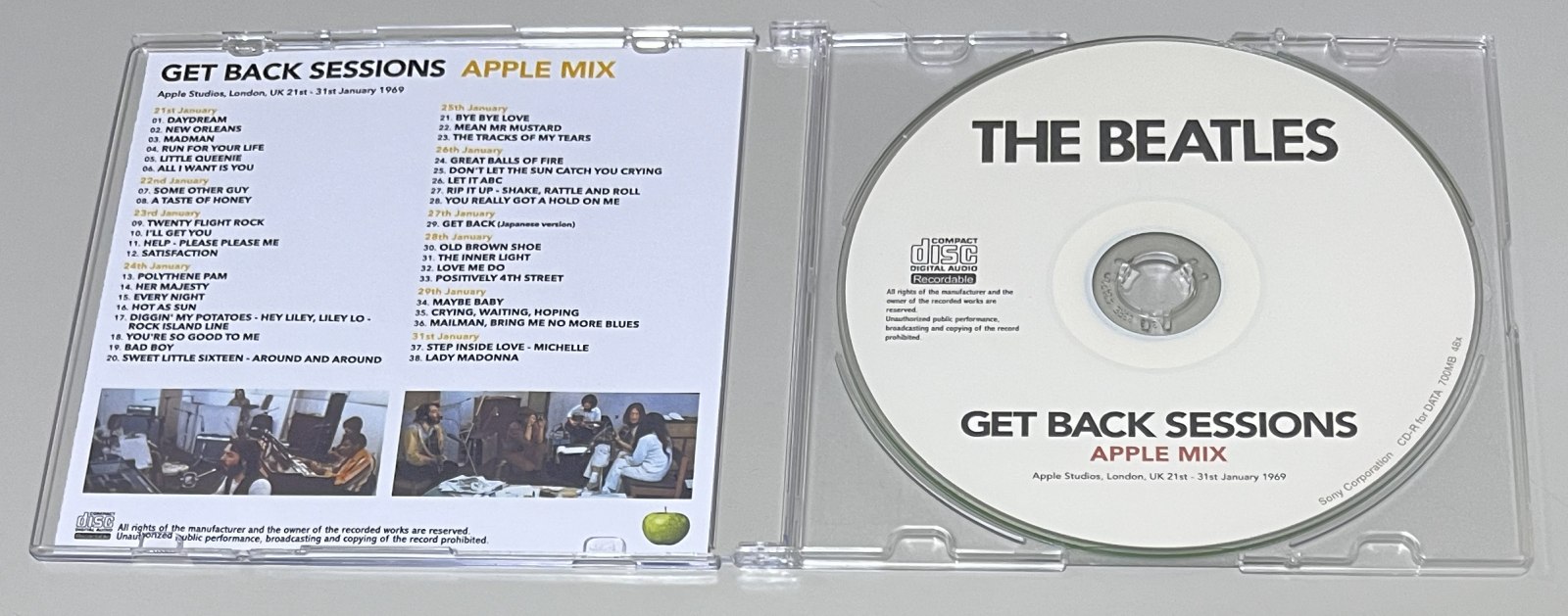 BEATLES / GET BACK SESSIONS: APPLE MIX (1CD-R) GIFT TITTLE | 直近1週間の新着中古 ...