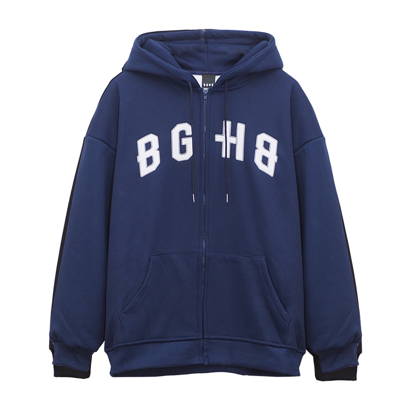 BGHB ZIP HOODIE 【NAVY】 | BAGARCH