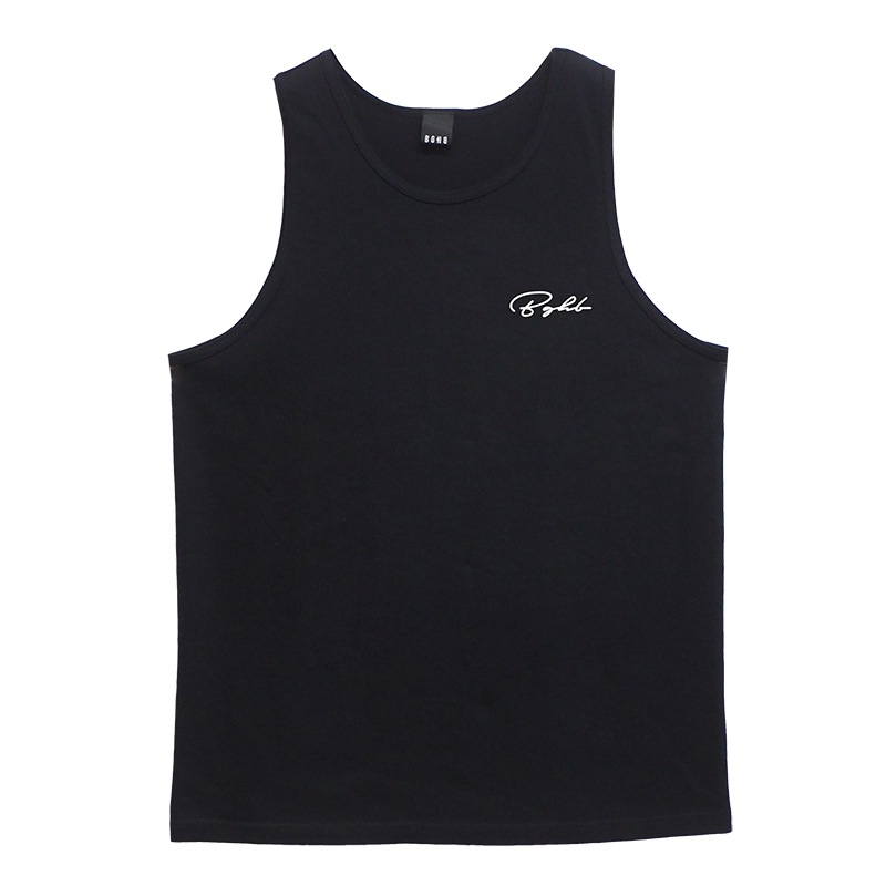 SCRIPT TANKTOP【BLK】 | BAGARCH