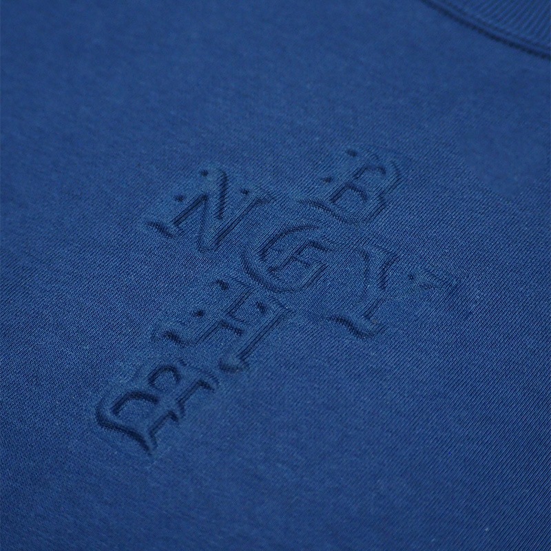 EMBOSS CROSS SWEAT 【NAVY】 | BAGARCH