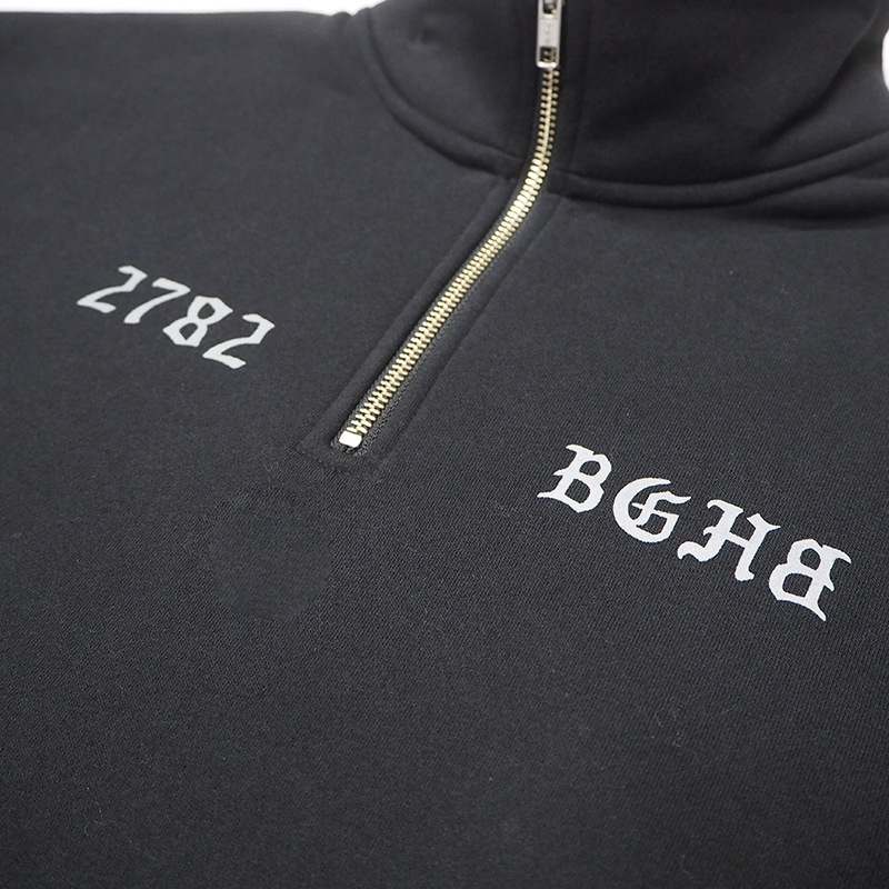 HALF ZIP SWEAT 【BLK】 | BAGARCH