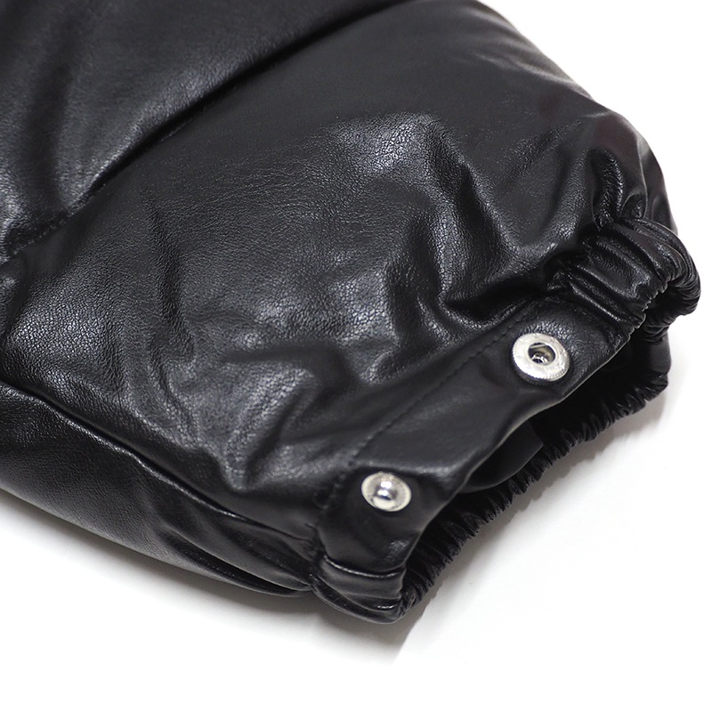 PU LEATHER PADDING JKT 【BLK】 | BAGARCH