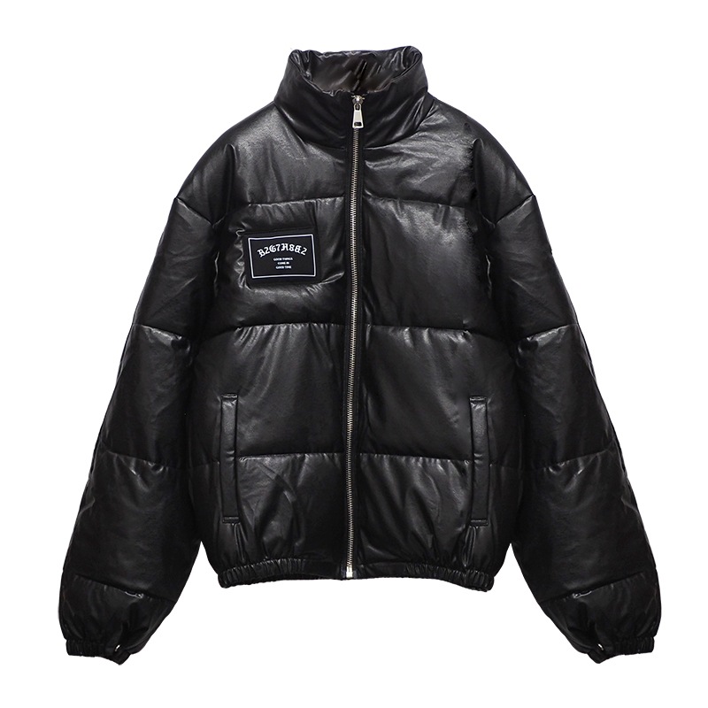PU LEATHER PADDING JKT 【BLK】 | BAGARCH
