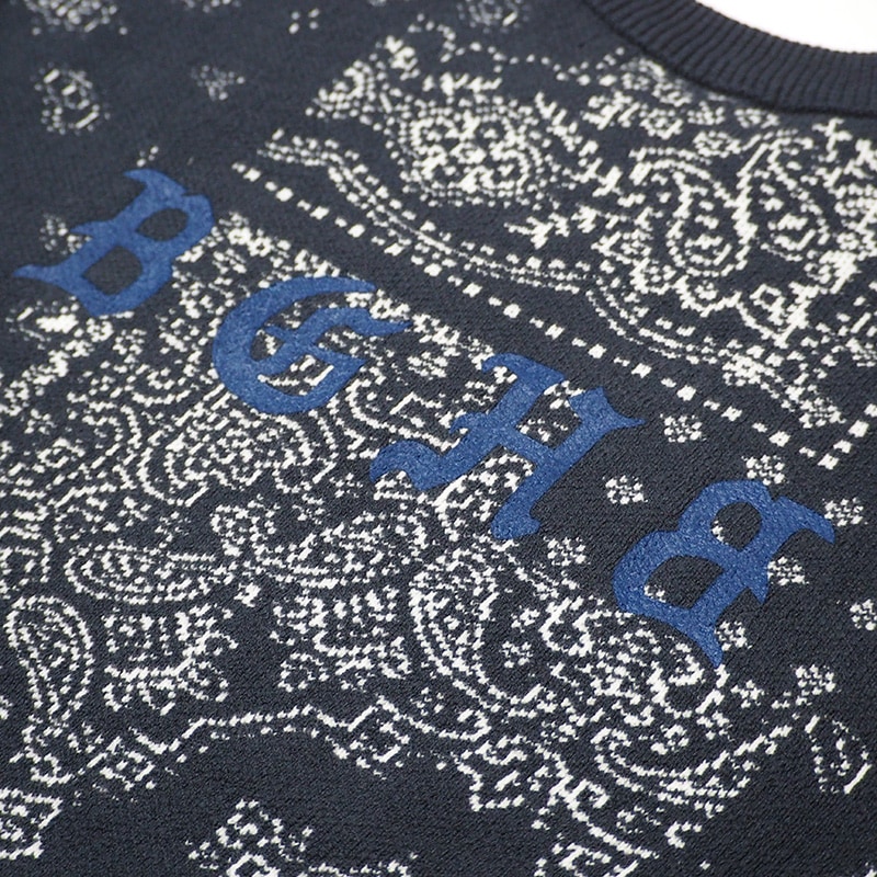 PAISLEY KNIT 【NAVY】 | BAGARCH