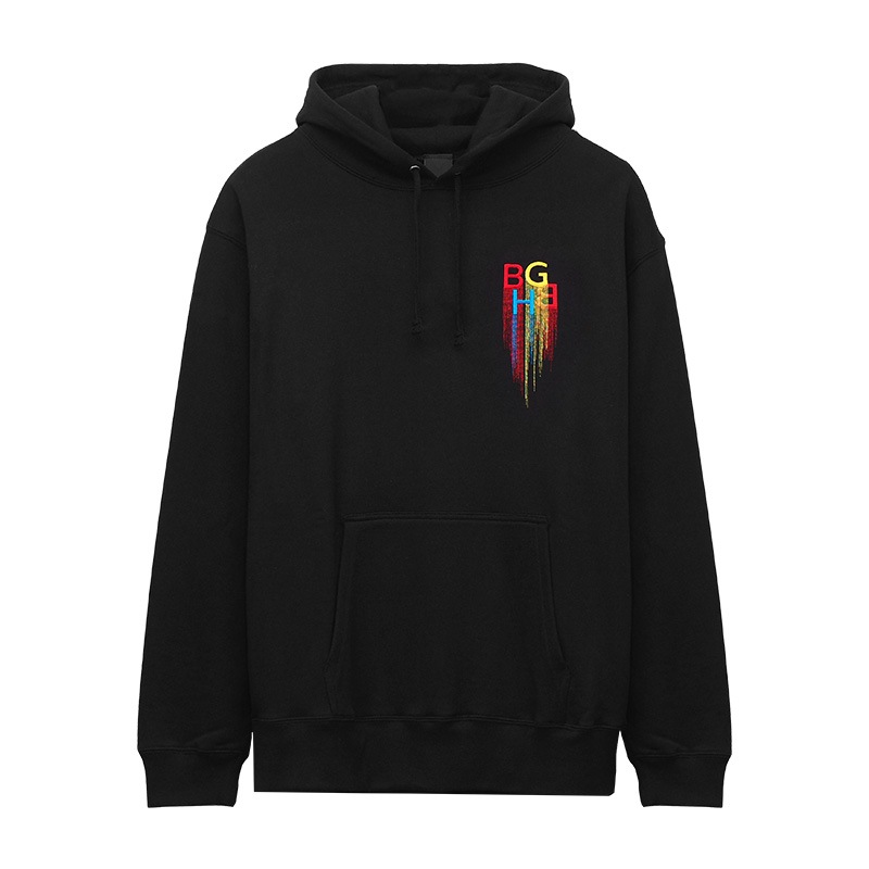 COLORFUL DRIP HOODIE 【BLK】 | BAGARCH