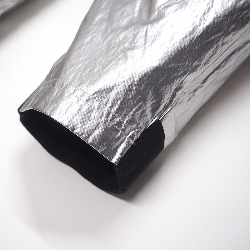 SILVER NYLON PANTS | BAGARCH