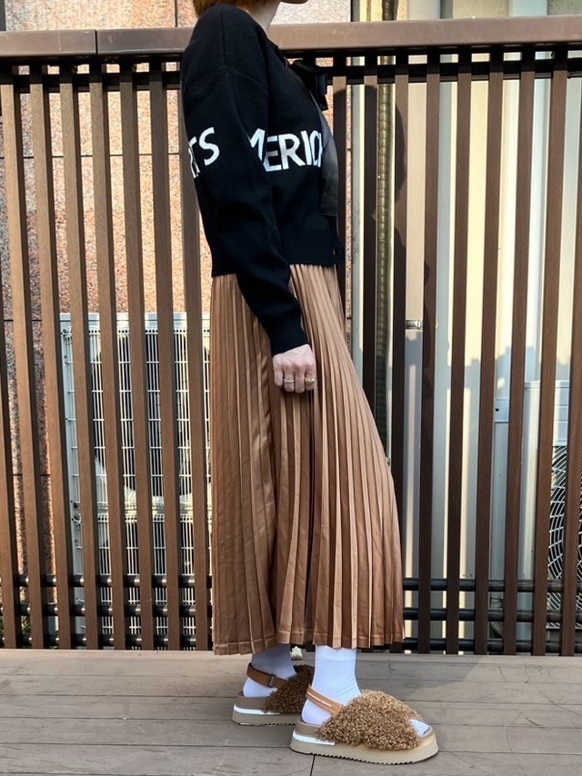 MAISON MAVERICK PRESENTS サテン プリーツスカート MM5042 BR/BL/SV メゾン マヴェリック プレゼンツ ...