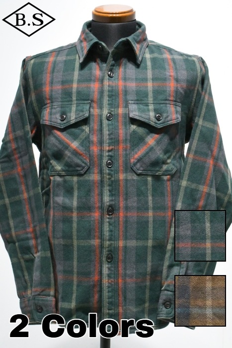 UES / ウエス UES 長袖シャツ 502551 EXTRA HEAVY FLANNEL SHIRT エクストラヘビーネルシャツ ...