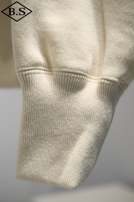 FULL_COUNT / フルカウント FULLCOUNT スウェット 3767 Cashmere Cotton Double V Set In Sleeve (24AW) Ecru ...