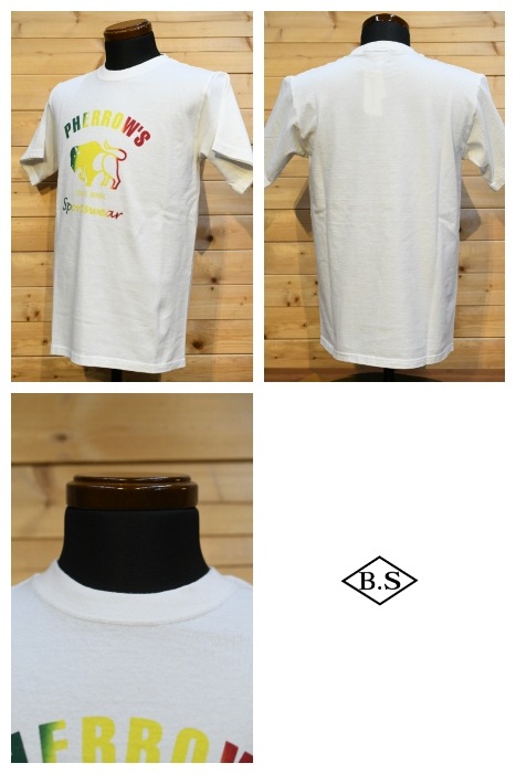 pherrow's / フェローズ PHERROW’S Tシャツ 24S-PT1-G / 24S-PT2-G Pherrow's ロゴプリント グラデーション [アメカジ] [通販](バーン ...