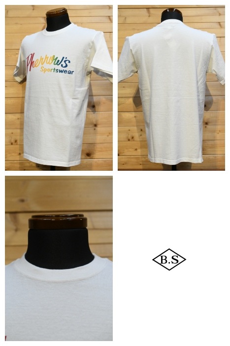 pherrow's / フェローズ PHERROW’S Tシャツ 24S-PT1-G / 24S-PT2-G Pherrow's ロゴプリント グラデーション [アメカジ] [通販](バーン ...