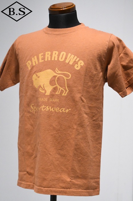 pherrow's / フェローズ PHERROW’S Tシャツ 25S-PT2 バッファロー [アメカジ] [通販](バーンストーマー)