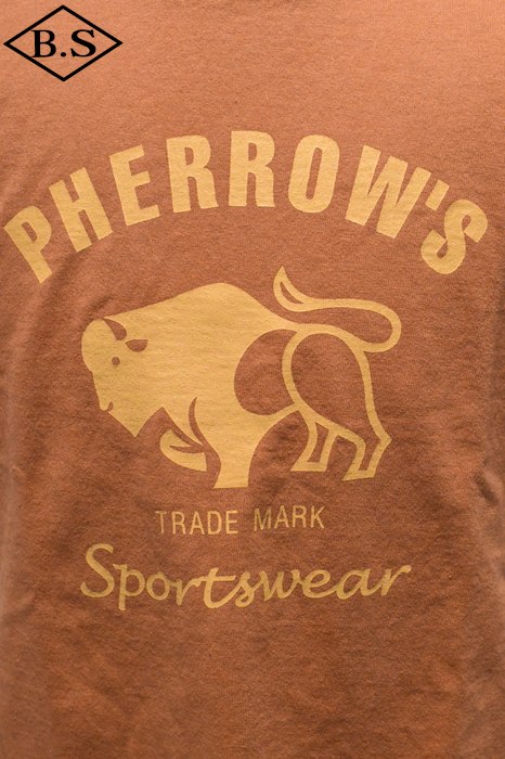 pherrow's / フェローズ PHERROW’S Tシャツ 25S-PT2 バッファロー [アメカジ] [通販](バーンストーマー)