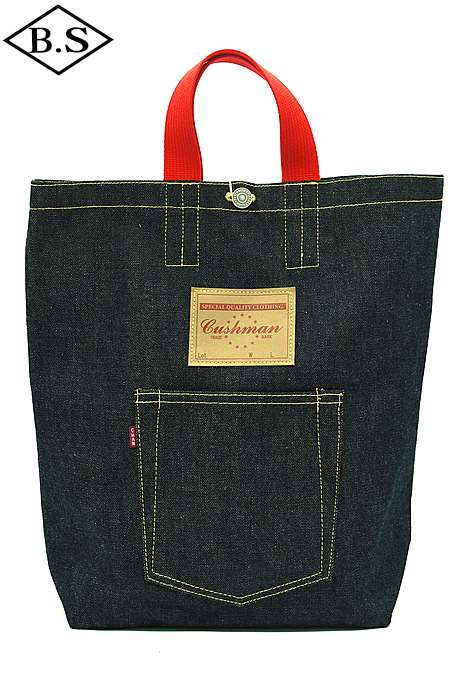 CUSHMAN / クッシュマン CUSHMAN バッグ 29371 13.5oz XX DENIM TOTE BAG インディゴ [アメカジ ...