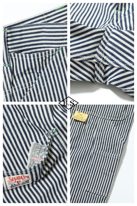 SUGAR_CANE / シュガーケーン Sugar Cane デニム SC42496 11oz. HICKORY STRIPE WORK ...