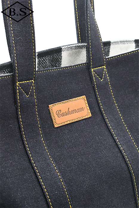 CUSHMAN / クッシュマン CUSHMAN バッグ 29662 REVERSIBLE TOTE BAG SMALL 14ozDENIM ...