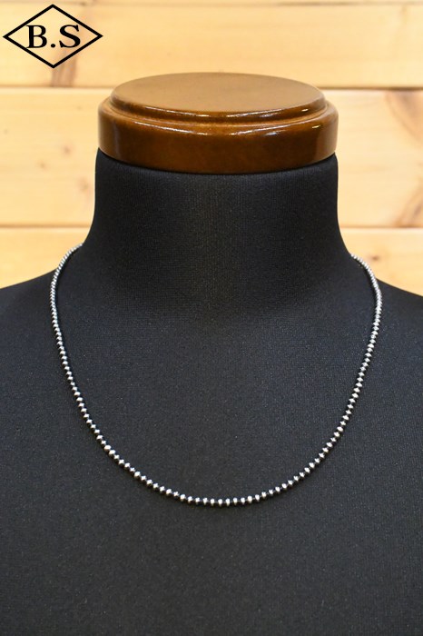 インディアンジュエリー / インディアンジュエリー FN30 ナバホ族 ナバホパールビーズチェーン 3mm 55cm [アメカジ] [通販](バーンストーマー)