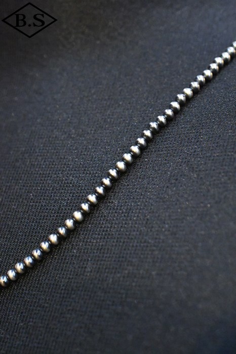 インディアンジュエリー / インディアンジュエリー FN30 ナバホ族 ナバホパールビーズチェーン 3mm 55cm [アメカジ] [通販](バーンストーマー)