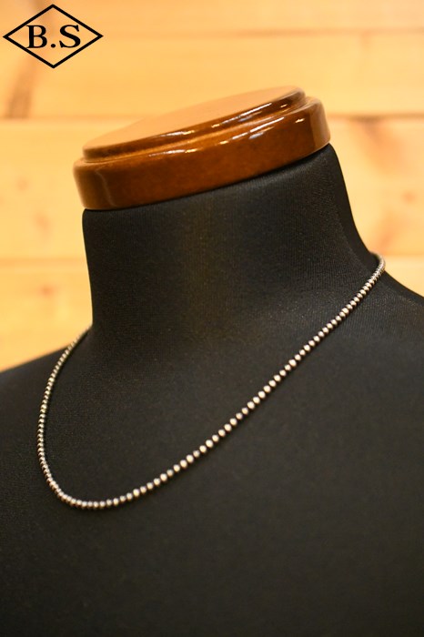 インディアンジュエリー / インディアンジュエリー FN30 ナバホ族 ナバホパールビーズチェーン 3mm 50cm [アメカジ] [通販](バーンストーマー)