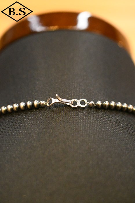 インディアンジュエリー / インディアンジュエリー FN30 ナバホ族 ナバホパールビーズチェーン 4mm 50cm [アメカジ] [通販](バーンストーマー)