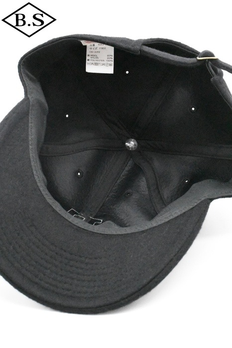 FULL_COUNT / フルカウント FULL COUNT キャップ 6843 6 Panel Wool Melton Baseball ...