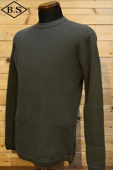CUSHMAN / クッシュマン CUSHMAN ロンT 26361 BIG WAFFLE LONG SLEEVE TEE ビッグワッフル サーマル [アメカジ] [通販](バーンストーマー)