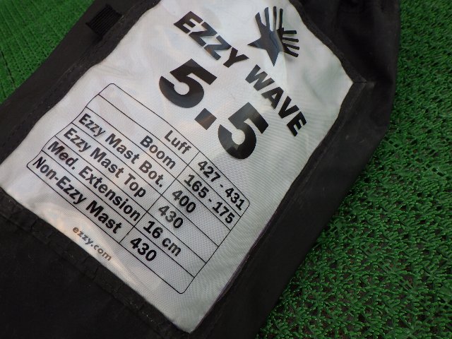 2020 イジーセイル イジーウェイブ EZZY WAVE 5.5m2 (中古/USW-726）│中古ウインドサーフィンボード・セイルならウインドサーフィンショップ ベーシックデザイン