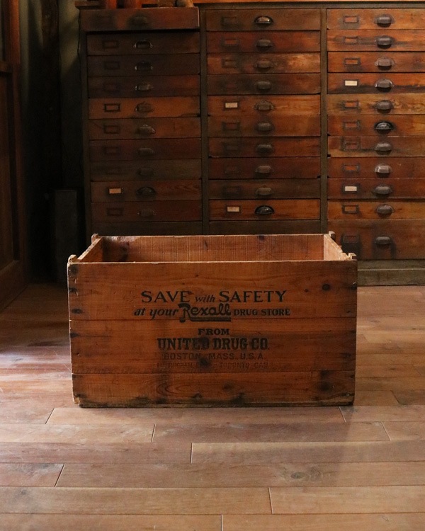 "UNITED DRUG CO." Wood Box｜"UNITED DRUG CO." ウッドボックス