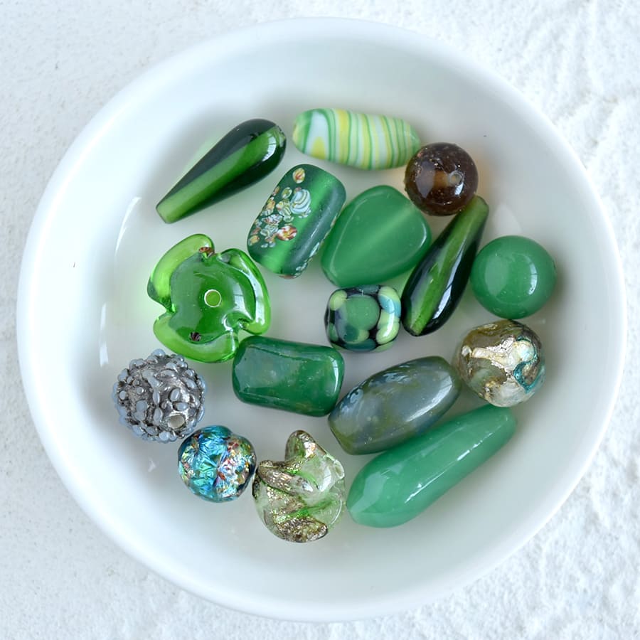 大人気 CHERRY BRAND 手巻きガラス グリーン の通販【チェコビーズ専門店 BEADER】アクセサリー,新商品