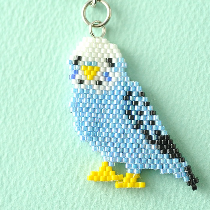 Blue Bird OT-075 【作家：青木恵理（Blue-Bell）】 | アイテムで探す,チャーム・ストラップ,動物・生き物,鳥 | BeadsMania